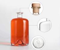 China Customized Capacity Glass Bottle for Spirits Tequila Vodka Brandy Whisky Rum Gin Liquor 500ml/700ml/750ml for sale
