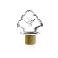 China Custom Logo Crystal Glass Cork Stopper for Vodka Tequila Whisky Bottle Provided Freely for sale