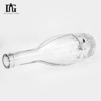China Glass Collar 375ml 500ml 700ml 750ml Super Flint Whisky and Vodka Spirit Gin Glass Bottle Cork Top for sale