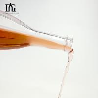 China Glass Collar 375ml 500ml 700ml 750ml Super Flint Whisky and Vodka Spirit Gin Glass Bottle Cork Top for sale