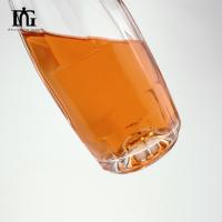China Glass Collar 375ml 500ml 700ml 750ml Super Flint Whisky and Vodka Spirit Gin Glass Bottle Cork Top for sale