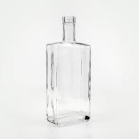China OEM/ODM Accptable 50ml 100ml 200ml 500ml Square Wine Glass Bottle For Brandy Vodka WHISKY for sale