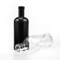 China Liquors and Beverage 700ml Transparent Whisky Vodka Packing Bottle with Aluminum Cork for sale