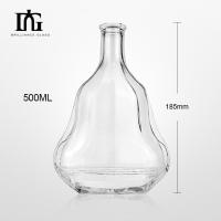 China Handcraft Custom Unique Glass Violin Bottle Nordic Twisted Liquor Bottles 500ml 1000ml for sale