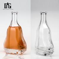 China Handcraft Custom Unique Glass Violin Bottle Nordic Twisted Liquor Bottles 500ml 1000ml for sale