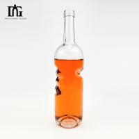 China 750ml Clear Empty Glass Bottle for Brandy and Liquors Customized Design for sale