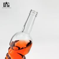 China 750ml Clear Empty Glass Bottle for Brandy and Liquors Customized Design for sale