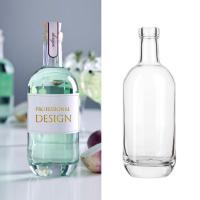 China 100ml/200ml/375ml/500ml/750ml Matte Black/White Glass Bottle for Tequila Drink Gin Vodka for sale