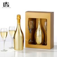 China 100ml Round Glass Perfume Bottle with Painting and Hot Stamping Base Material Glass for sale