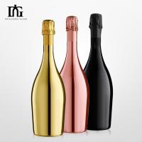 China 100ml Round Glass Perfume Bottle with Painting and Hot Stamping Base Material Glass for sale
