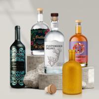 China Tequila Empty Cylinder Frosted Glass Vodka Bottle 500ml 750ml 1000ml with Acceptable Logo for sale