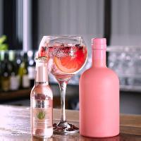 China Tequila Empty Cylinder Frosted Glass Vodka Bottle 500ml 750ml 1000ml with Acceptable Logo for sale