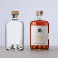 China Custom 500ml 700ml 750ml Glass Bottle for Vodka Spirit Wine Silk Screen Printing for sale