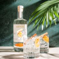 China Custom Shape Glass Base Empty Spirit 500ml 700ml 750ml 1 Liter Gin Bottle for Liquor for sale