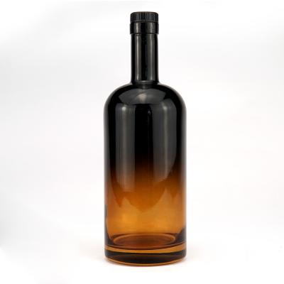 China 700ml Liquor Glass Bottle for Beverage Industrial Beverage Transparent Amber Black for sale