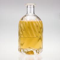 China 100ml 250ml 500ml Mountain Base Alcoholic Juice Drinks Glass Wine Liquor Bottle with Cork for sale
