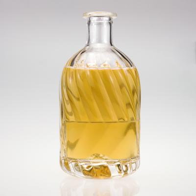 China 100ml 250ml 500ml Mountain Base Alcoholic Juice Drinks Glass Wine Liquor Bottle with Cork for sale