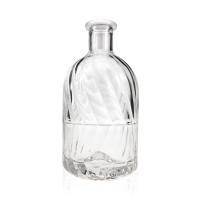 China 100ml 250ml 500ml Mountain Base Alcoholic Juice Drinks Glass Wine Liquor Bottle with Cork for sale