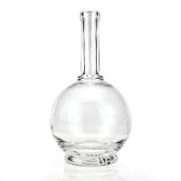 China Custom Big Belly Round Shape 50cl Wine Glass Bottle 500ml for Liquors and Beverages for sale