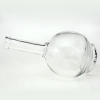 China Custom Big Belly Round Shape 50cl Wine Glass Bottle 500ml for Liquors and Beverages for sale