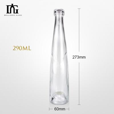 China Glass Body Engraving Surface Handling 500ml Round Champagne Bottle with Good Sealing for sale