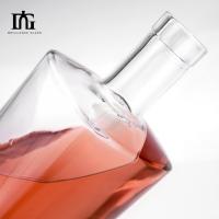 China Cap Type Cork Screw Both 750ml Glass Liquor Bottle for Whiskey Gin Vodka Spirit Wine for sale