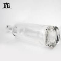 China Engraved 500ml 750ml 1000ml Vodka Spirit Bottle with Rum Gin Liquor Alcohol Glass Bottle for sale