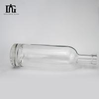 China Engraved 500ml 750ml 1000ml Vodka Spirit Bottle with Rum Gin Liquor Alcohol Glass Bottle for sale
