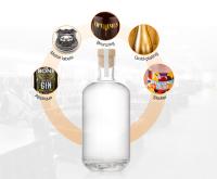 China Other Beverage Customized Women Body Shape 600ml Rum Vodka Whisky Glass Bottle with OEM/ODM for sale