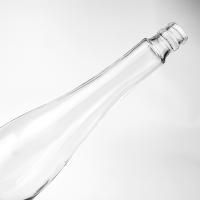 China Screen Printing Custom Ice Wine Bottles with Spiral Mouth and No Shoulder Logo Label for sale
