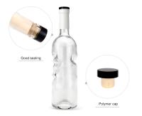 China Matte Dark Glass Vodka Bottle for Spirits and Wine Screen Printing Hot Stamping Painting for sale
