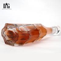 China Collar Material Glass 700ml 500ml 750ml 1000ml Clear Glass Bottle with Glass Stopper for sale