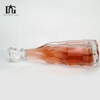 China Collar Material Glass 700ml 500ml 750ml 1000ml Clear Glass Bottle with Glass Stopper for sale