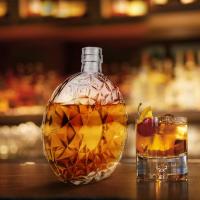 China 700ml Capacity Cork Screw Both Clear Glass Bottle for Vodka Whiskey Brandy Rum for sale
