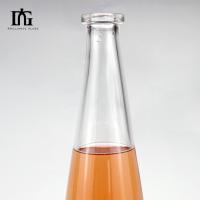 China 750ml 1000ml Rum Whisky Gin Tequila Brandy Liquors Beverage Glass Bottle with Cork Stopper for sale