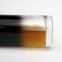 China 700ml 750ml 1000ml Spray Painting Cork Stopper Super Flint Wine Spirits Glass Bottle for sale