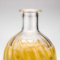 China Customized Engraving 375ml 500ml 700ml Glass Bottles for Juice Wine Alcohol Rum Brandy for sale