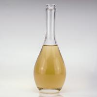 China 500ml Long Neck Clear Glass Bottle for Gin Whiskey Rum Spirits Sealing Type Cork for sale