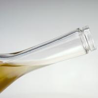 China 500ml Long Neck Clear Glass Bottle for Gin Whiskey Rum Spirits Sealing Type Cork for sale