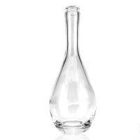 China 500ml Glass Bottle End Vase-Shape Long Neck Vodka Wine with Cork Screw Both Sealing Type for sale