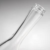 China 500ml Glass Bottle End Vase-Shape Long Neck Vodka Wine with Cork Screw Both Sealing Type for sale