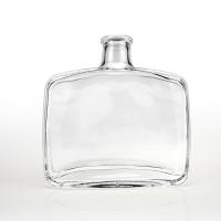 China Hot Stamping and Electroplating Glass Bottle 750ml for Liquor Packaging for sale