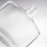 China Hot Stamping and Electroplating Glass Bottle 750ml for Liquor Packaging for sale