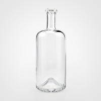 China 750ml Glass Bottle with Engraving Surface and Cork Screw Cap Perfect for sale
