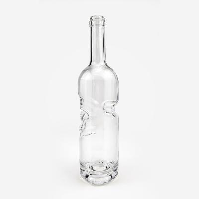 China Glass Bottle 750ml for Spirits and Wine Screen Printing Hot Stamping Engraving for sale