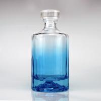 China Clear Empty Glass Valcano Bottom Vodka Gin Rum Tequila Whisky Brandy Spirit Bottle 500ml 750ml for sale