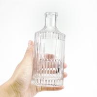 China Base Material Glass 250ml Engraving Bottle for Vodka Gin Tequila Rum Whiskey Liquor for sale