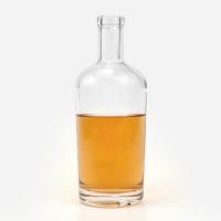 China 700ml 750ml 1000ml Sealing Type CORK Round Shape Glass Bottle for Liquors and Beverages for sale