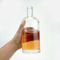 China 700ml 750ml 1000ml Sealing Type CORK Round Shape Glass Bottle for Liquors and Beverages for sale