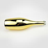 China Mineral Water Bottle with Cork Screw Cap Engraving Gold Juice Super Flint Glass Bottle for sale